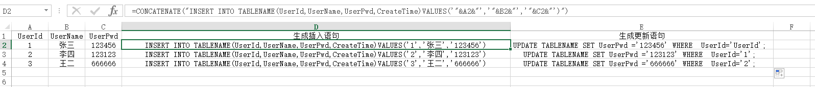 Excel生成sql语句 Excel写sql分号怎么写 Csdn博客