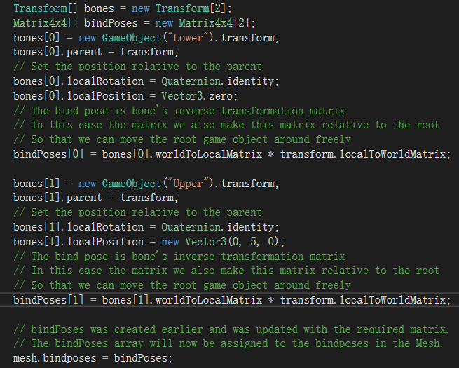 unity 给模型绑定骨骼_Unity程序化绑定初探_weixin_39721000的博客-CSDN博客