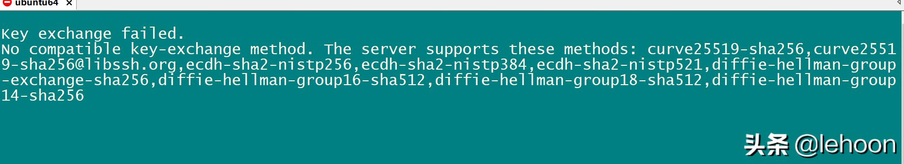 ubuntu 20 securecrt 安装_SecureCRT连接linux操作系统密钥交换失败解决方法-CSDN博客