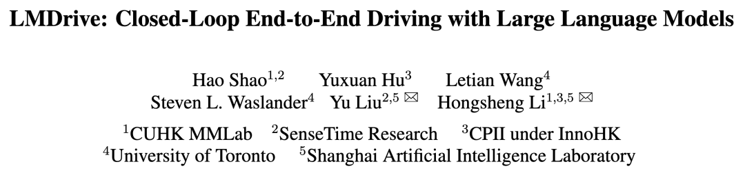 LMDrive: 大语言模型加持的闭环端到端自动驾驶框架-CSDN博客