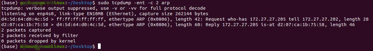 tcpdump进行ARP抓包_tcpdump arp-CSDN博客