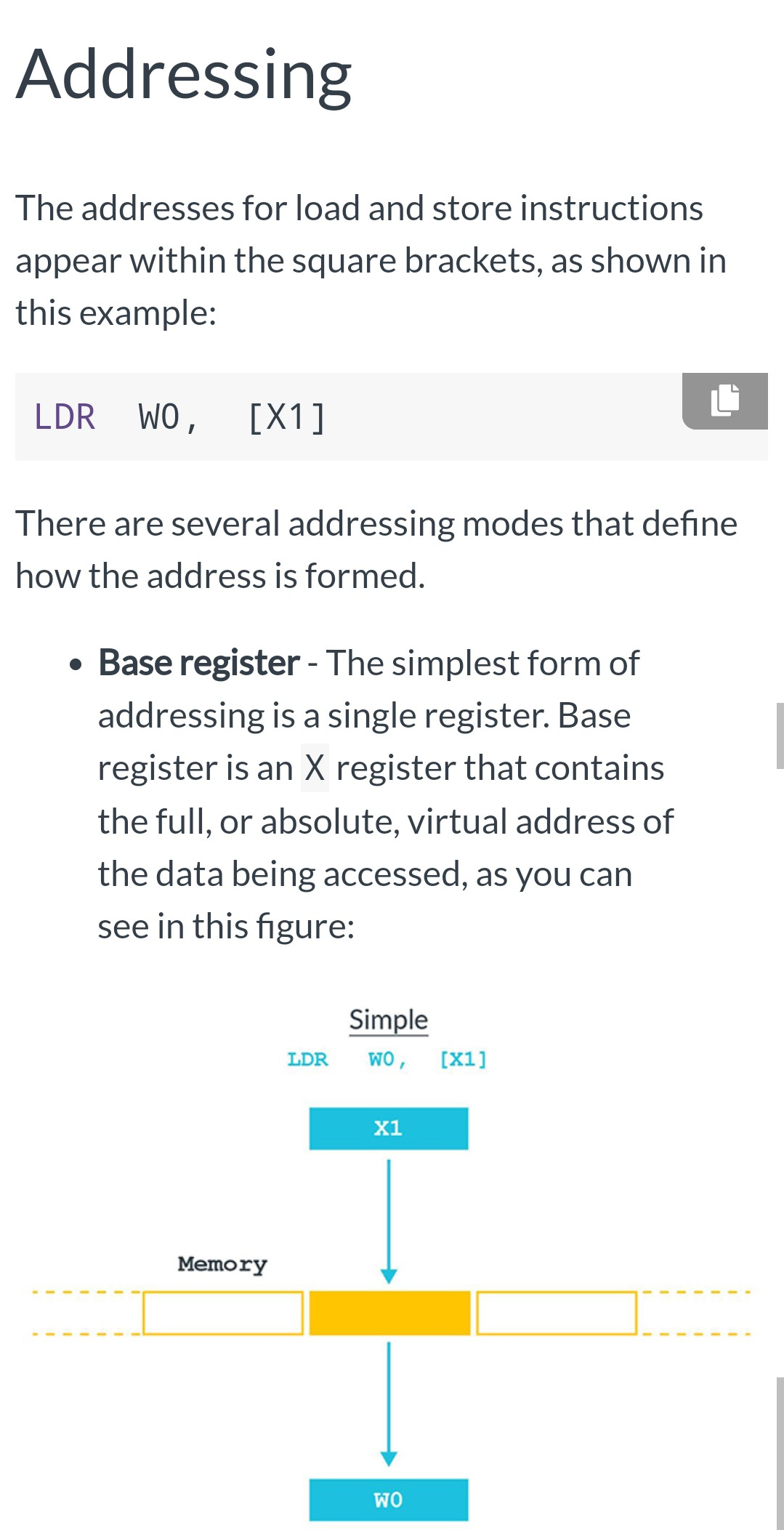 Analysis ARM64 assembly instruction memory addressing method - Programmer Sought