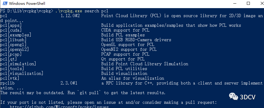 vcpkg-最简单的各版本pcl编译方法-CSDN博客