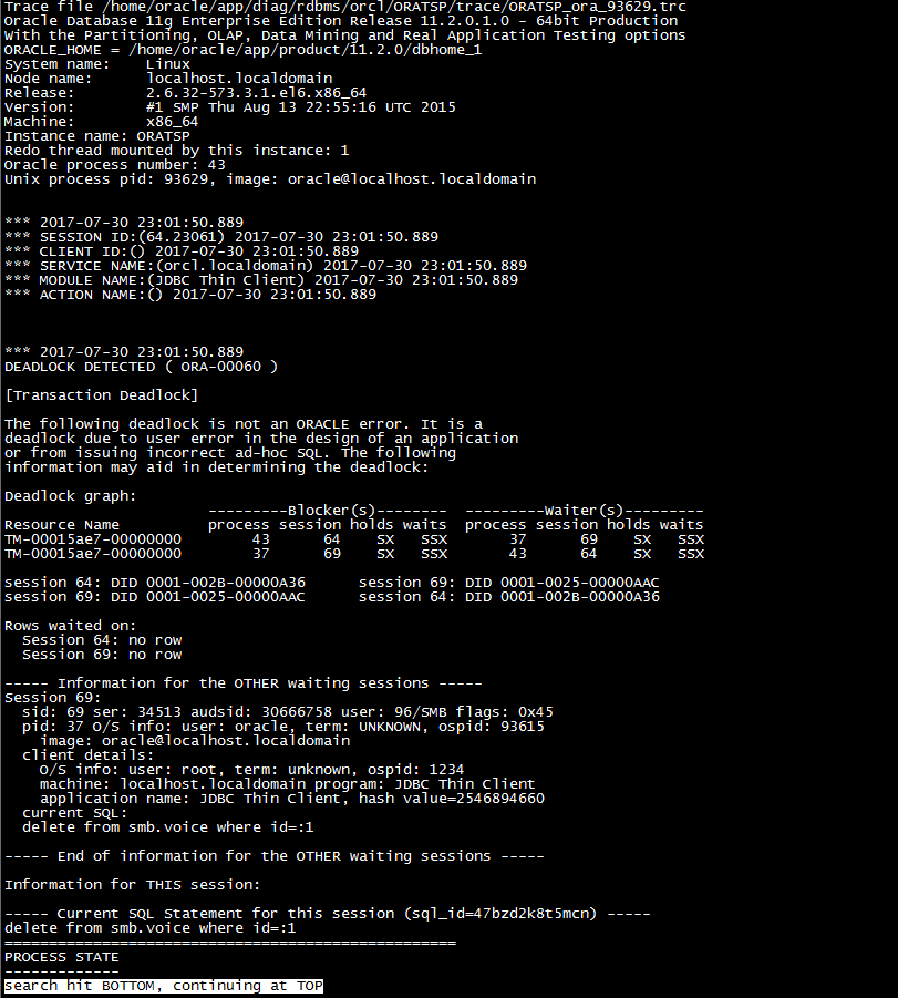 oracle delete加并发,并发delete导致oracle***锁问题的解决-CSDN博客
