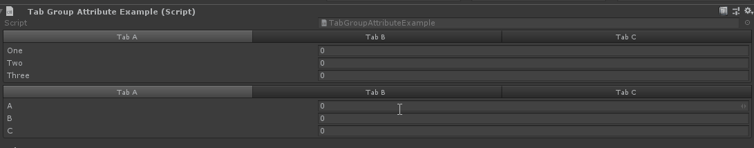 Odin Inspector 系列教程 --- Tab Group Attribute-CSDN博客