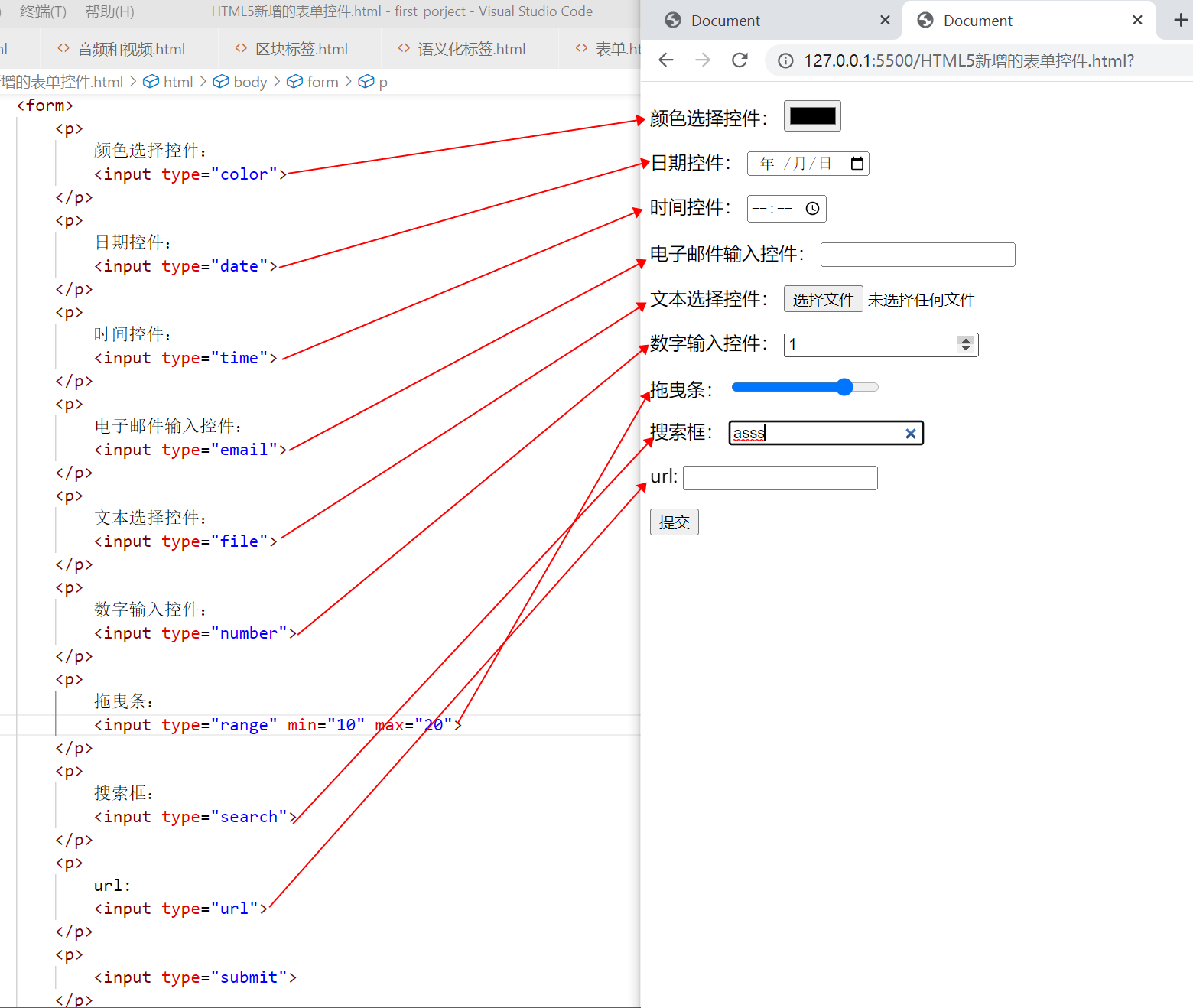 〖大前端 基础入门三大核心之 Html 篇⑮〗 Html5新增的表单控件html 时间表单 Csdn博客