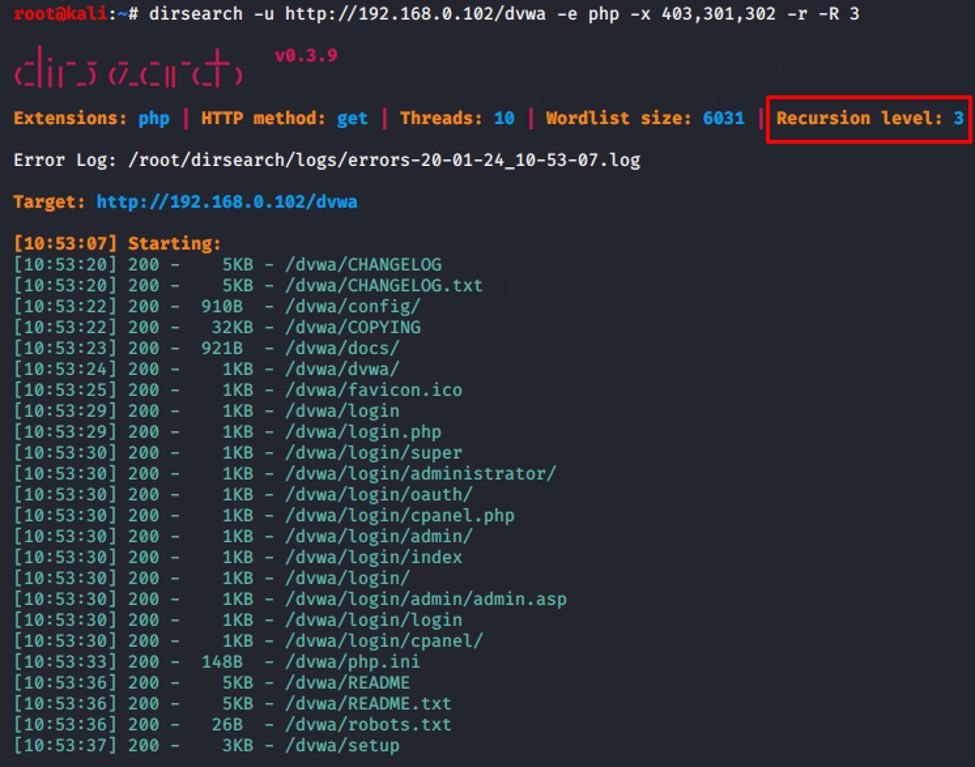 如何使用Dirsearch探测Web目录_查询web目录文件-CSDN博客