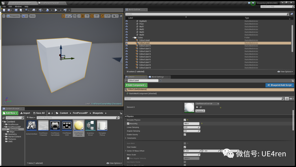 ue4加速度_ue4虚幻引擎Add Force / Add Impulse力和脉冲(上)-CSDN博客